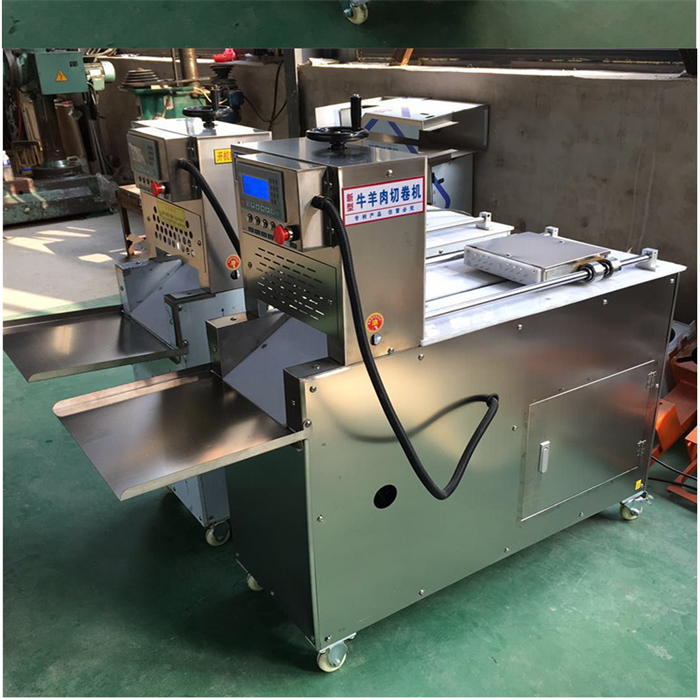 Machine congelée automatique de transformation de la viande de mouton de boeuf de lard de saucisse de trancheuse de viande de machine de découpage en tranches de viande