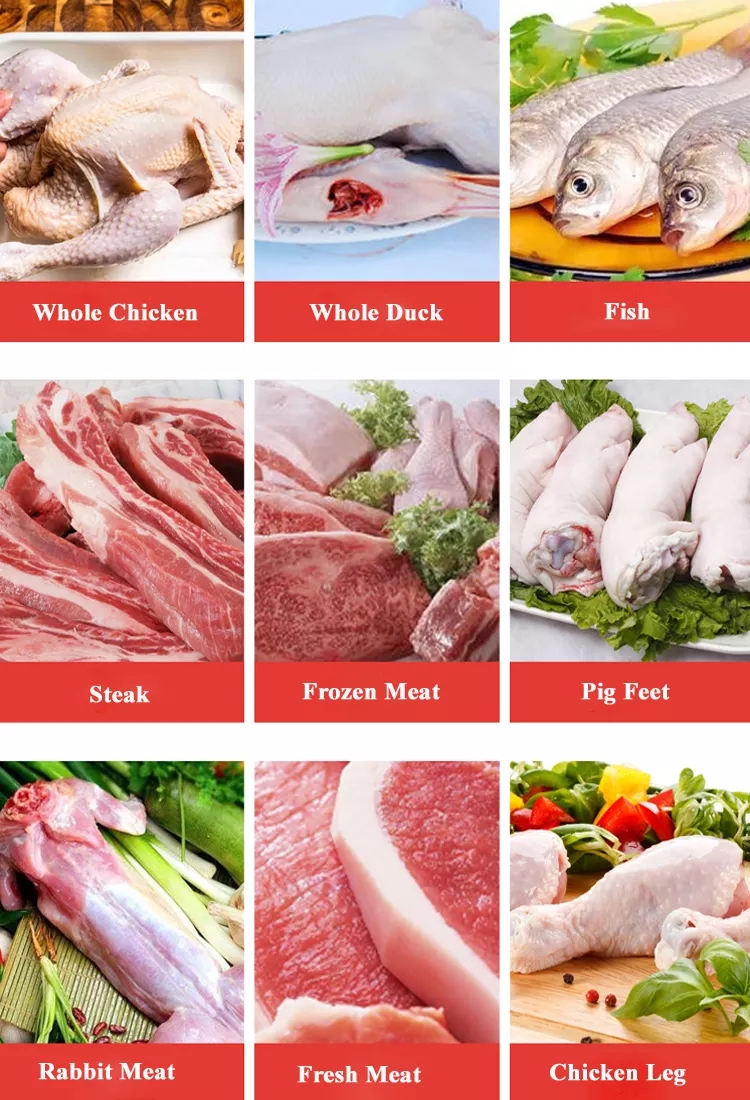 Taglierina del cubo della carne di maiale del manzo del pollo per la macchina di lavorazione della carne congelata commerciale dei dadi della carne