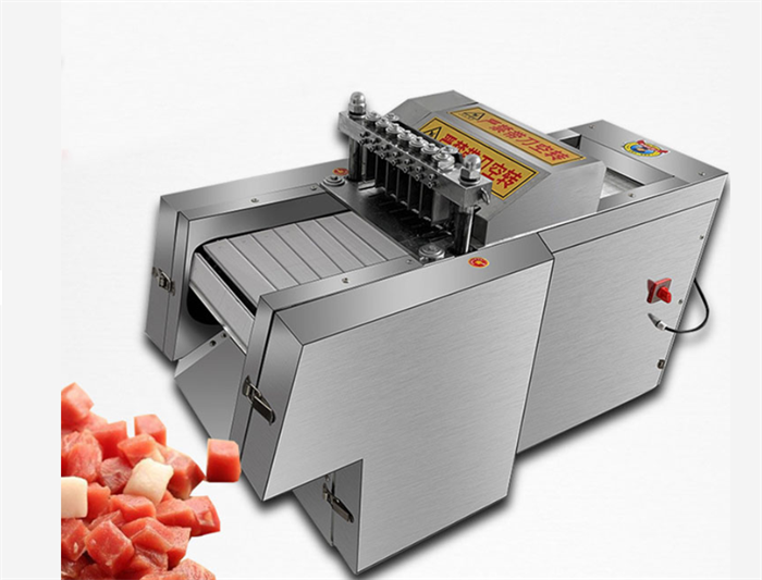 La viande congelée de coupeur de cube en poulet découpent la machine de transformation de la viande de découpeuse