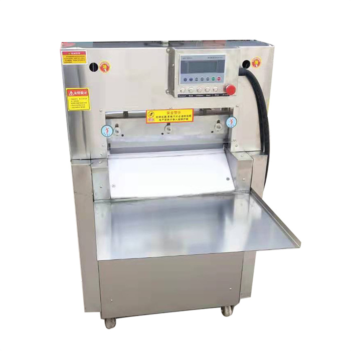 Machine congelée de transformation de la viande de trancheuse de petit pain de boeuf de viande d'agneau de trancheuse commerciale complètement automatique de petit pain