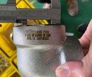 3000# a 1/8 pollici ha infilato la riduzione del gomito