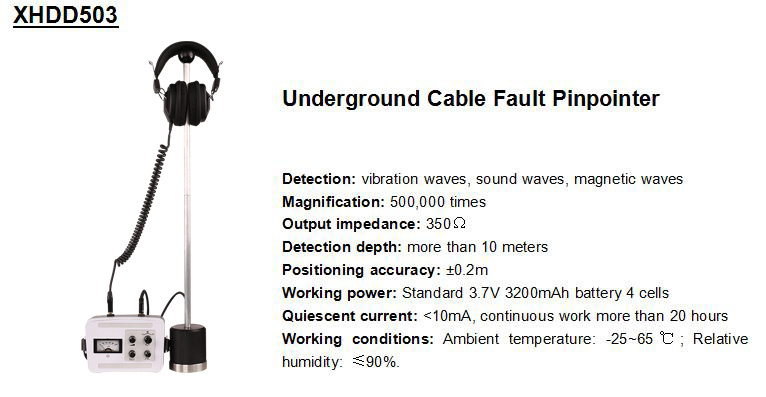 Acoustic Magnetic Detect Underground Cable Fault Locator for Precise Location