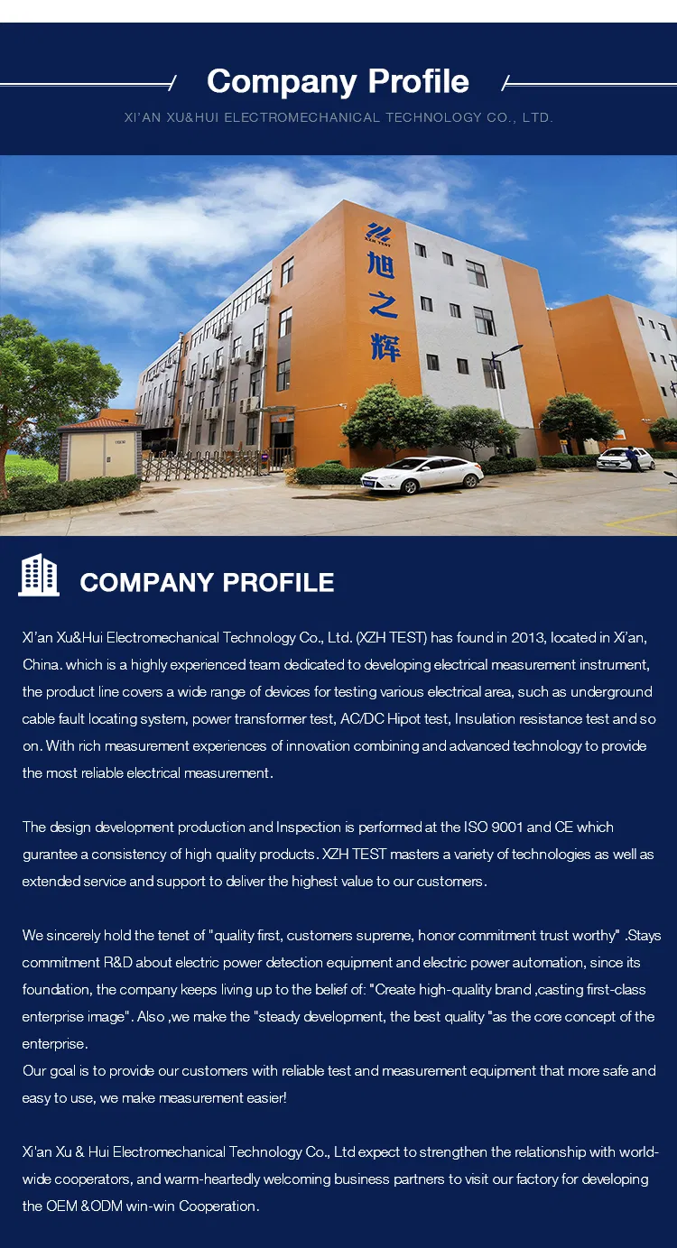 China Manufacturer Xzh Test Wholesale 35kv Underground Arc Cable Fault Locator