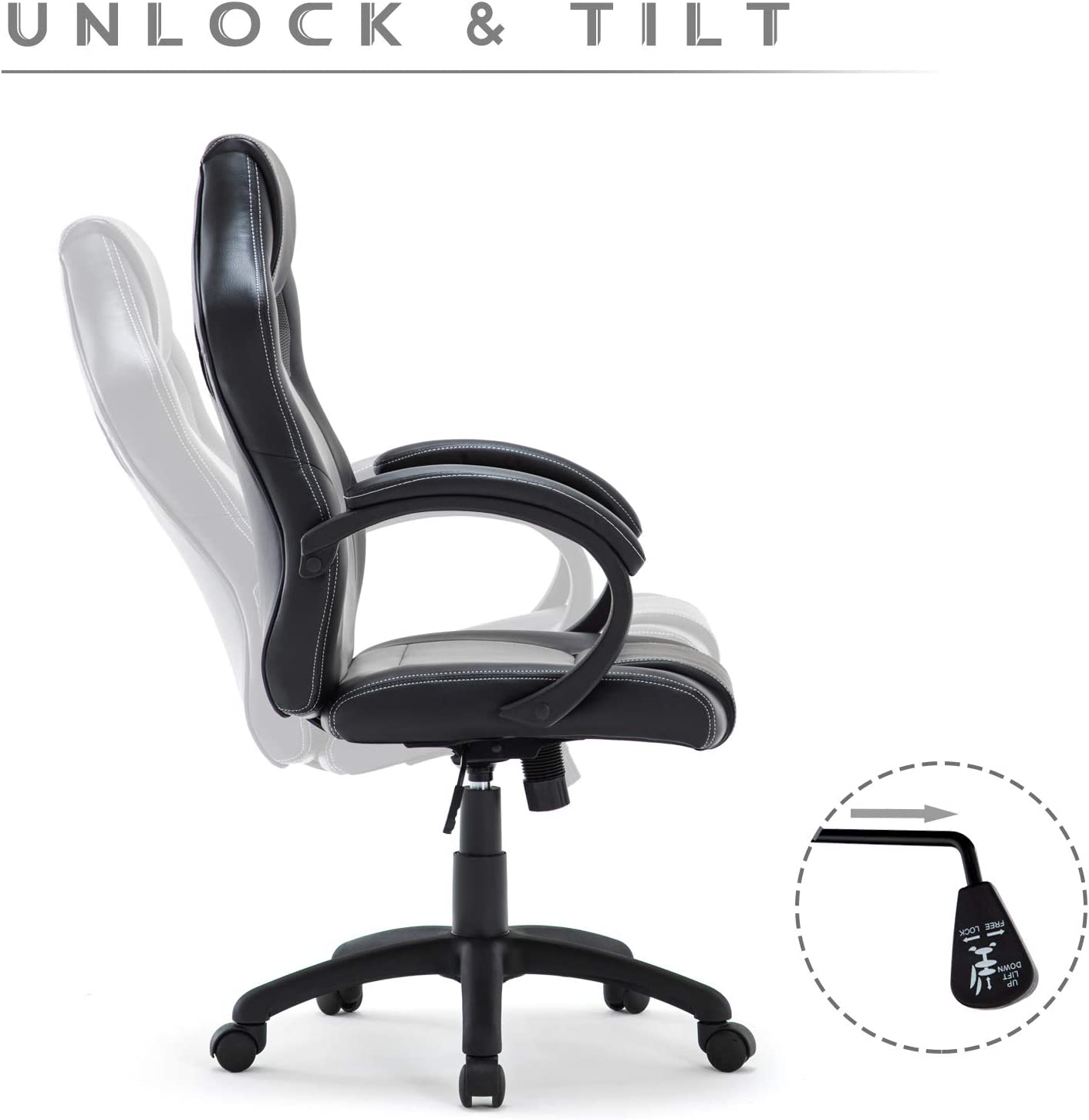 Wholesale popular design comfortable red racing office chair with wheels