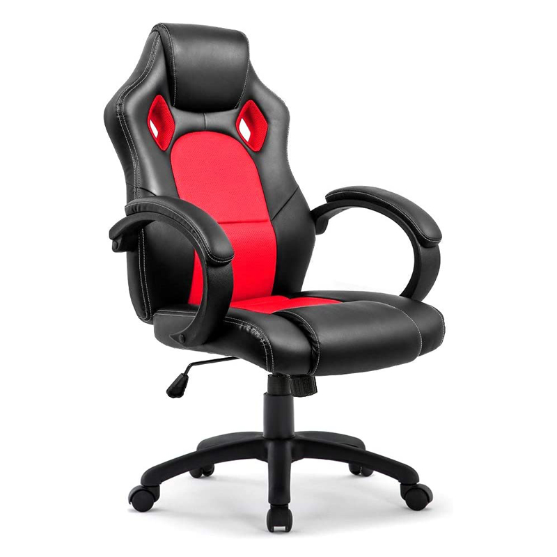 Wholesale popular design comfortable red racing office chair with wheels