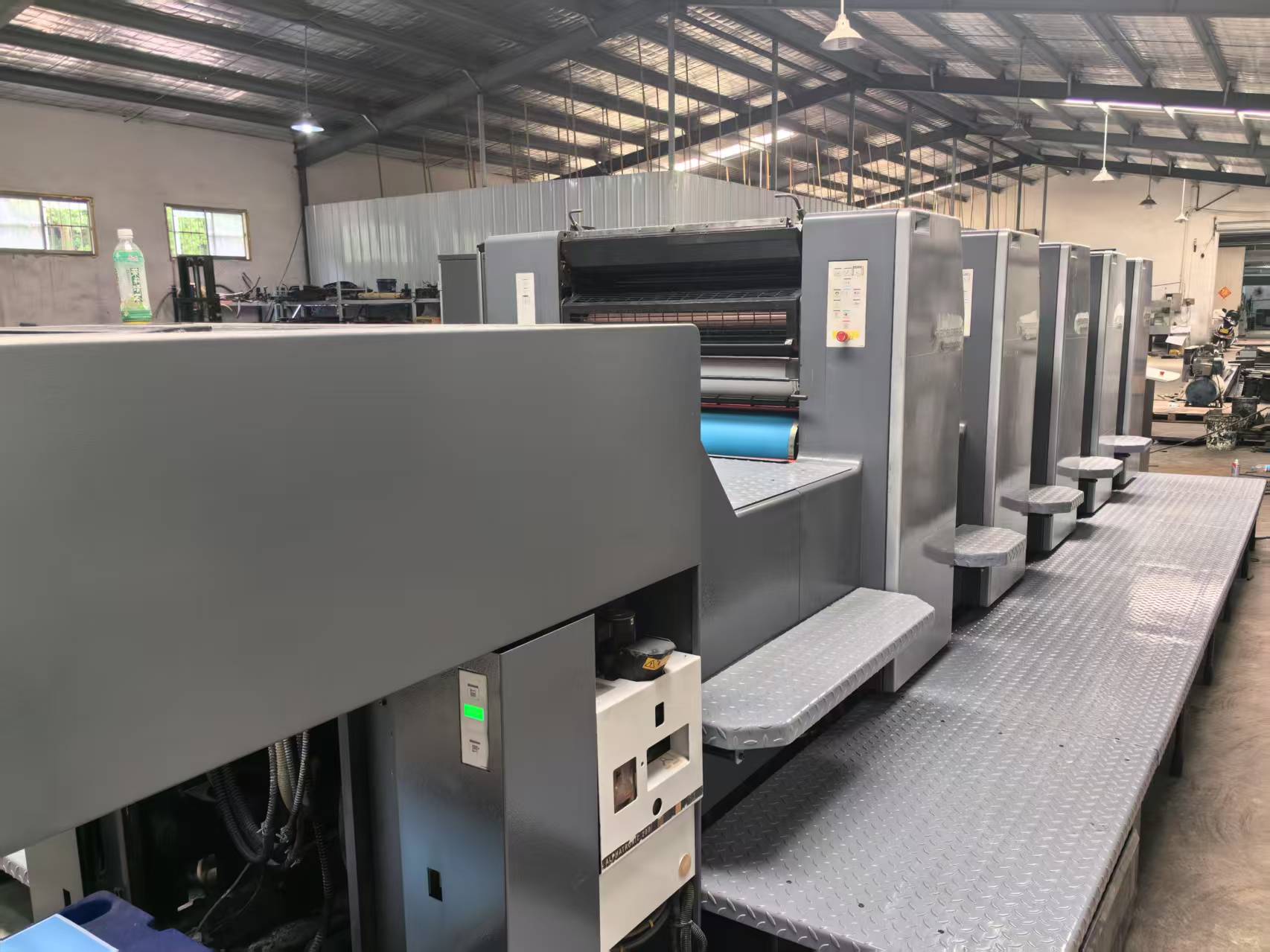 Heidelberg SM74-5 printing mechanism detail