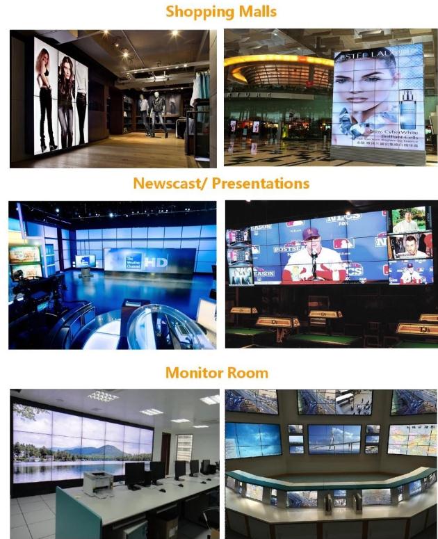 デジタル商業壁に取り付けられた表記、高い明るさのLCD媒体の壁