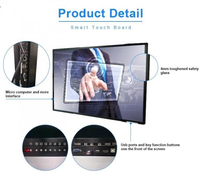 Lavagna interattiva a 55 pollici del chiosco del contrassegno di Digital per la riunione dello schermo 1